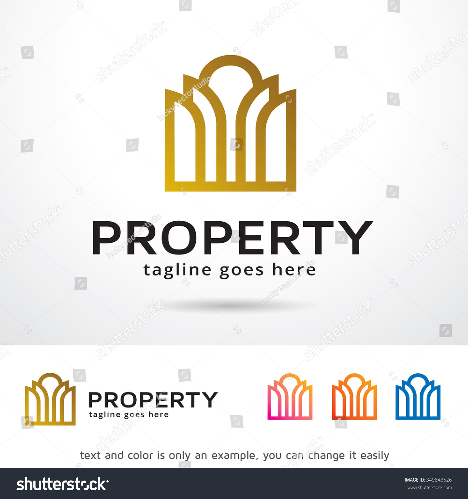 Property Logo Template Design Vector Stock Vector (Royalty Free ...