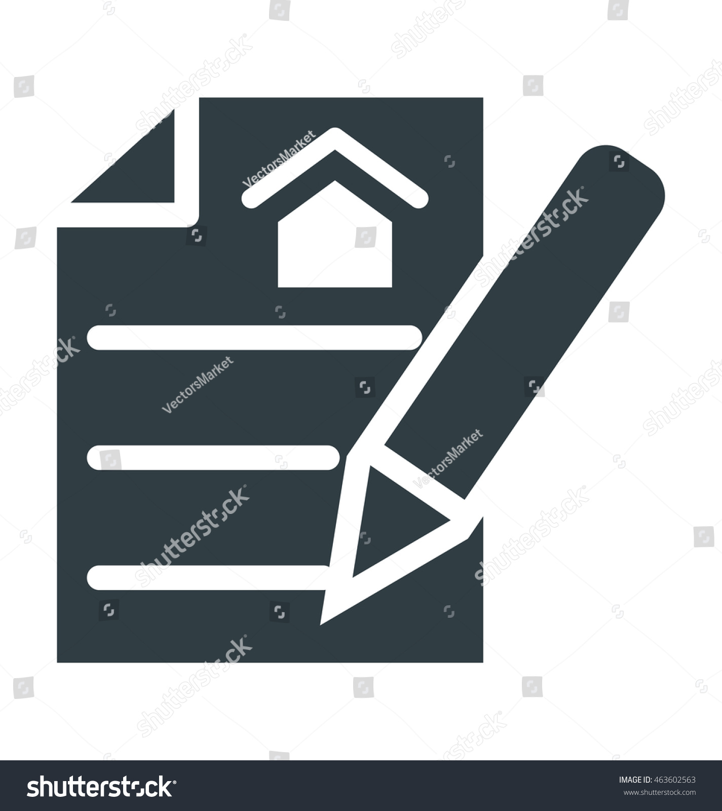 Property Papers Colored Vector Illustration Stock Vector (Royalty Free ...