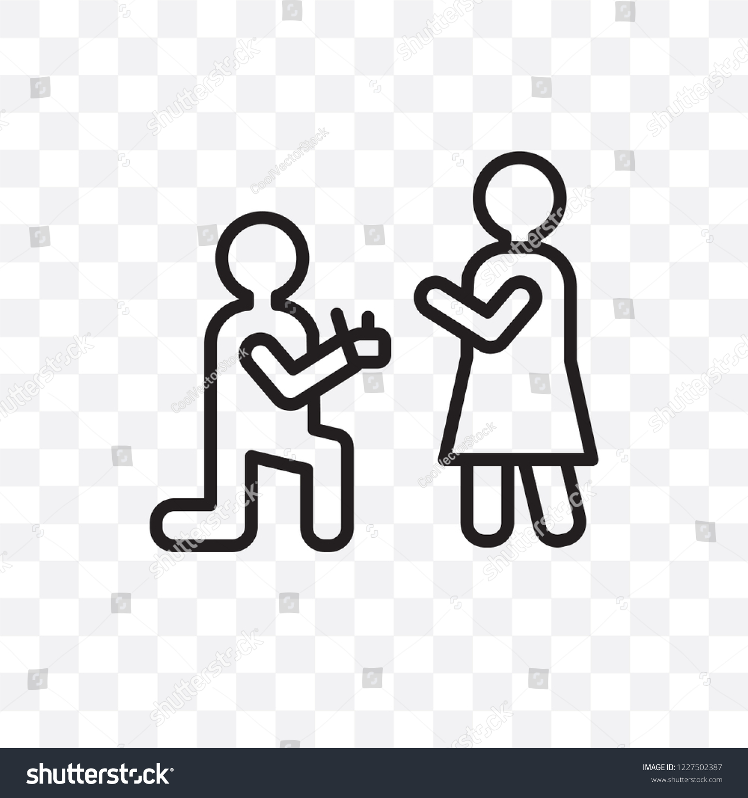Proposal Vector Linear Icon Isolated On Stock Vector (Royalty Free ...