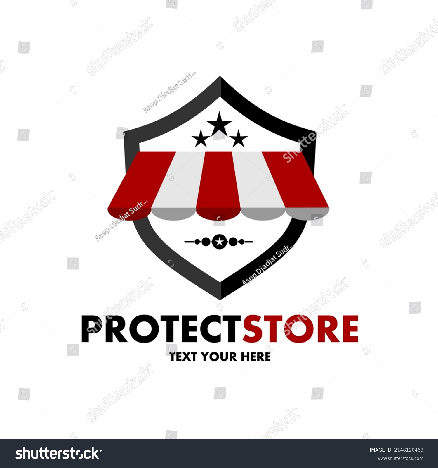 Protect Store Logo Template Illustration Stock Vector (Royalty Free ...