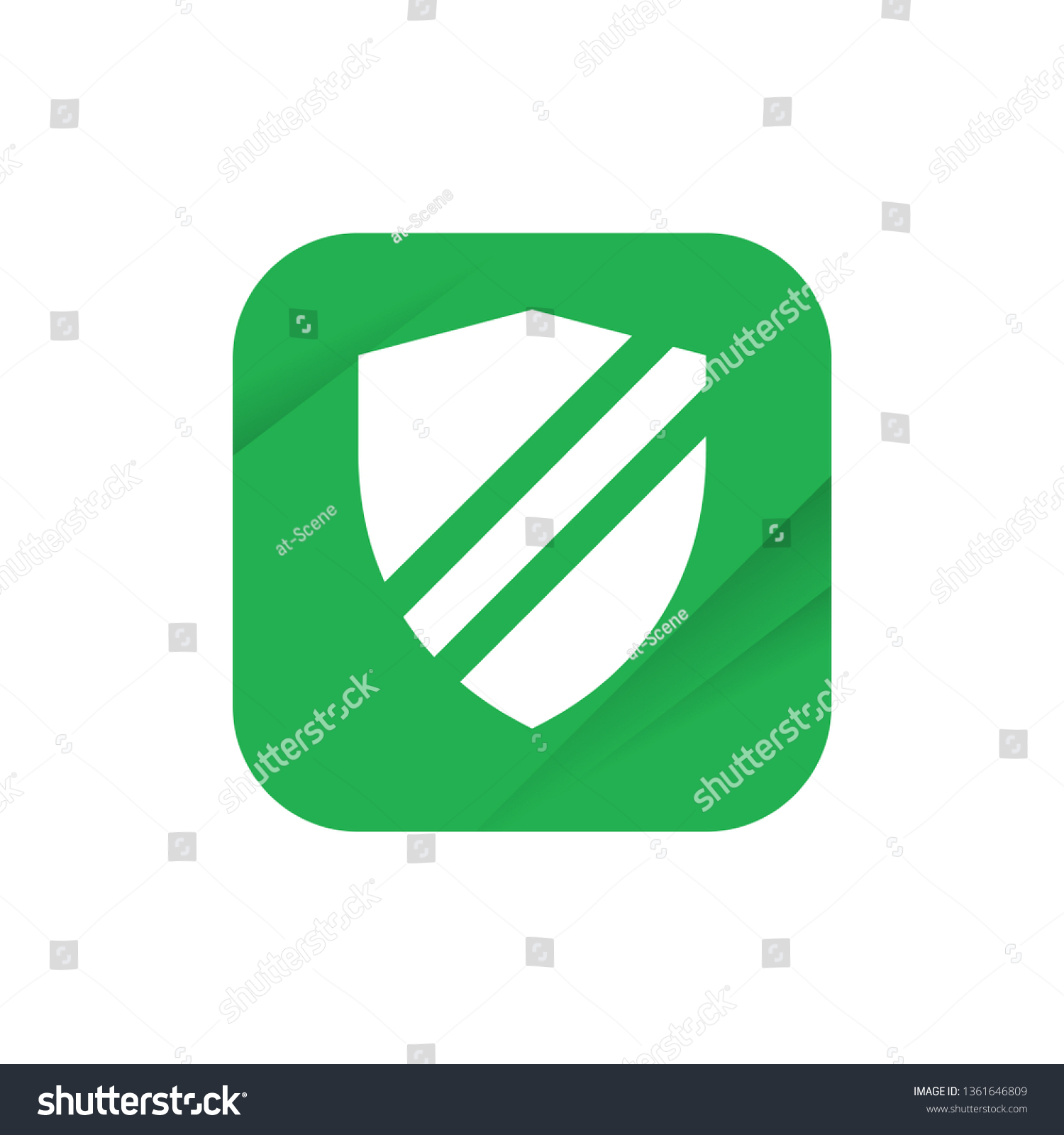 Protection App Icon Stock Vector (Royalty Free) 1361646809