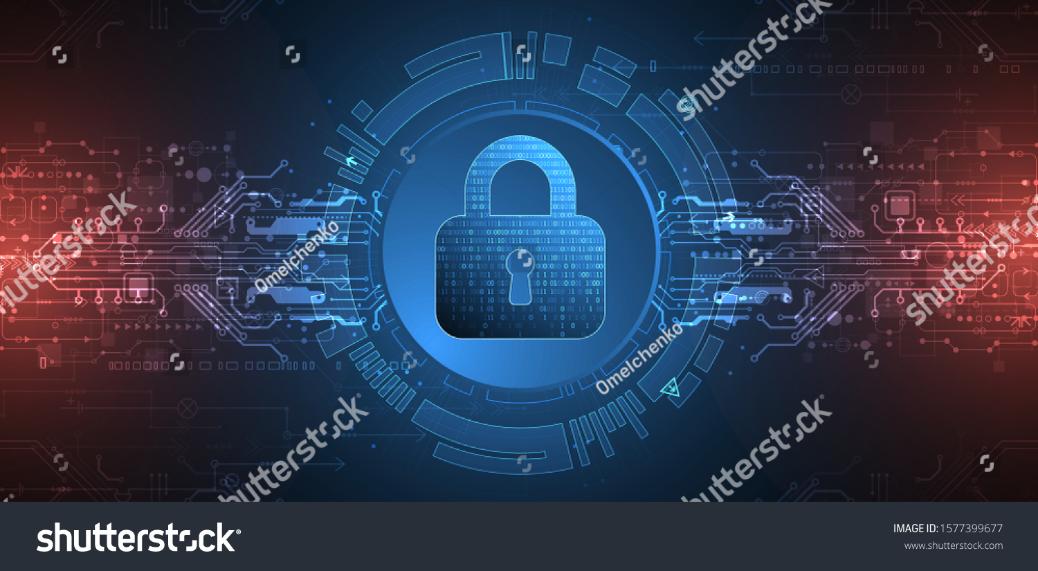 Protection Background Technology Security Encode Decrypt Stock Vector Royalty Free 1577399677