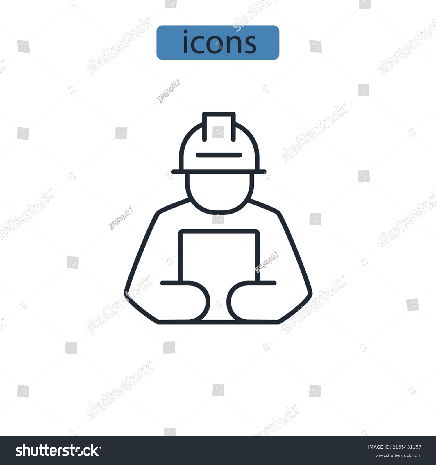 Protection Hat Icons Symbol Vector Elements Stock Vector (Royalty Free ...