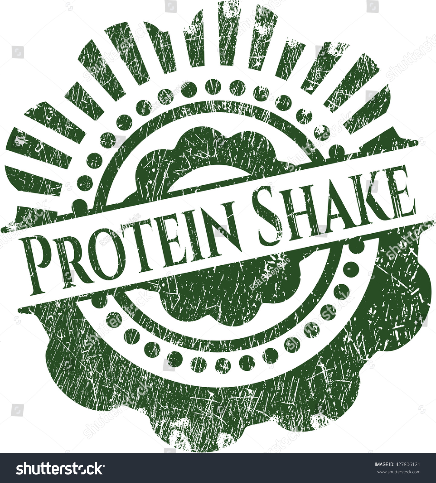 Protein Shake Rubber Texture Stock Vector (Royalty Free) 427806121