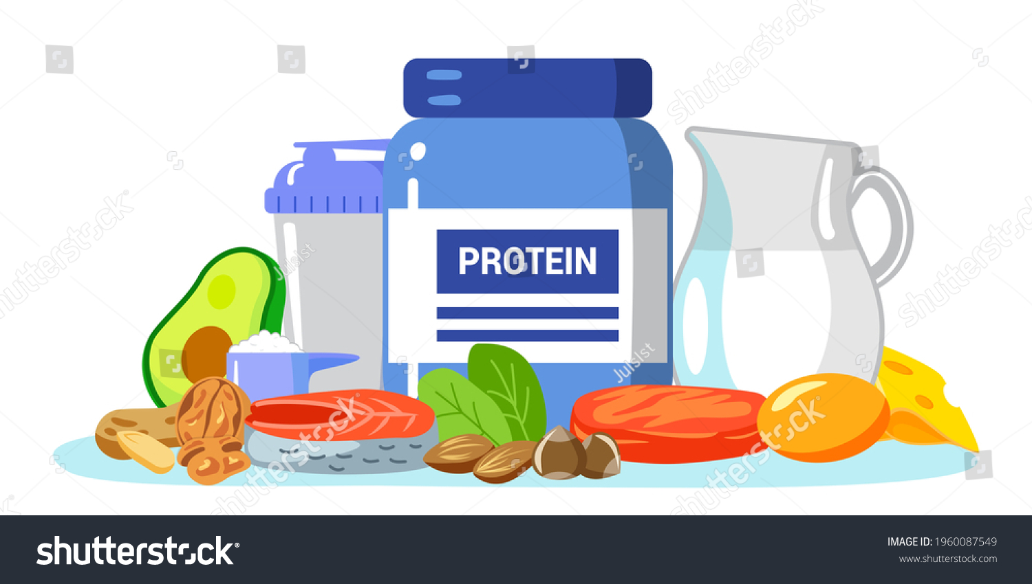 Protein Vector Illustration Amino Acid Food Stock Vector (Royalty Free ... Protein Vector Illustration Amino Acid Food Stock Vector (Royalty Free ...