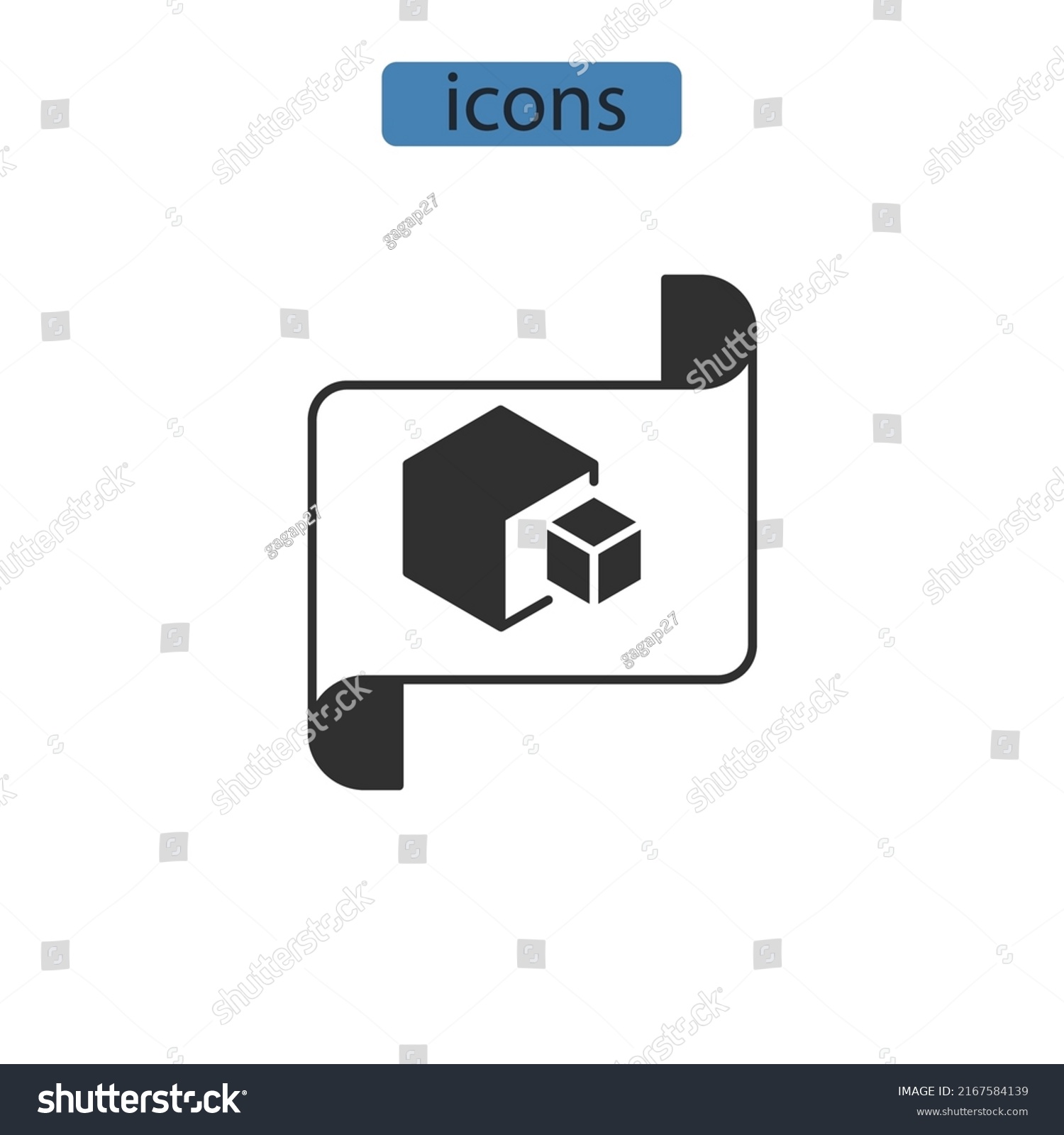 Prototype Icons Symbol Vector Elements Infographic Stock Vector ...