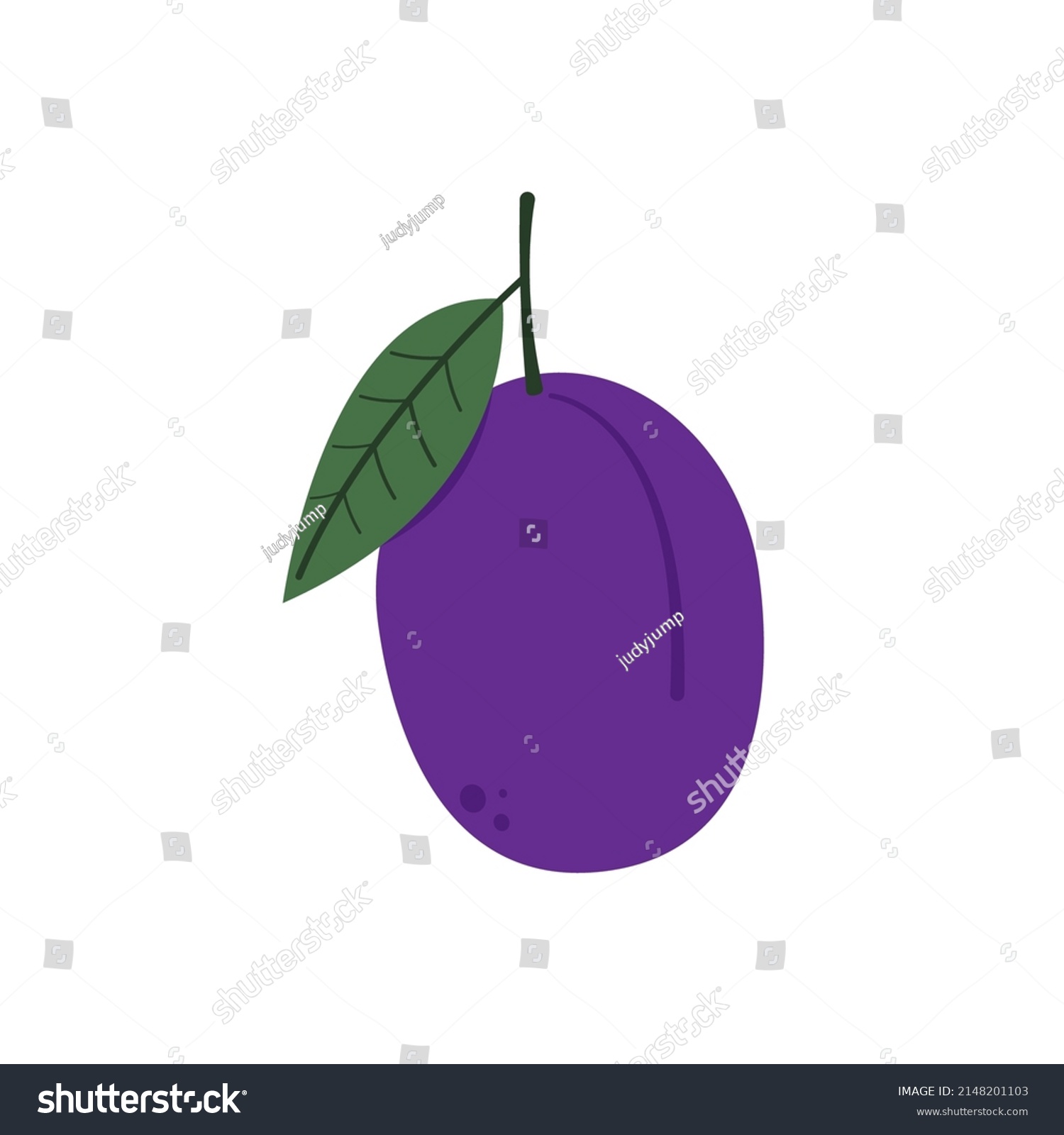 Prunes Cartoon Vector Symbol Logo Design Stock Vector (Royalty Free ...