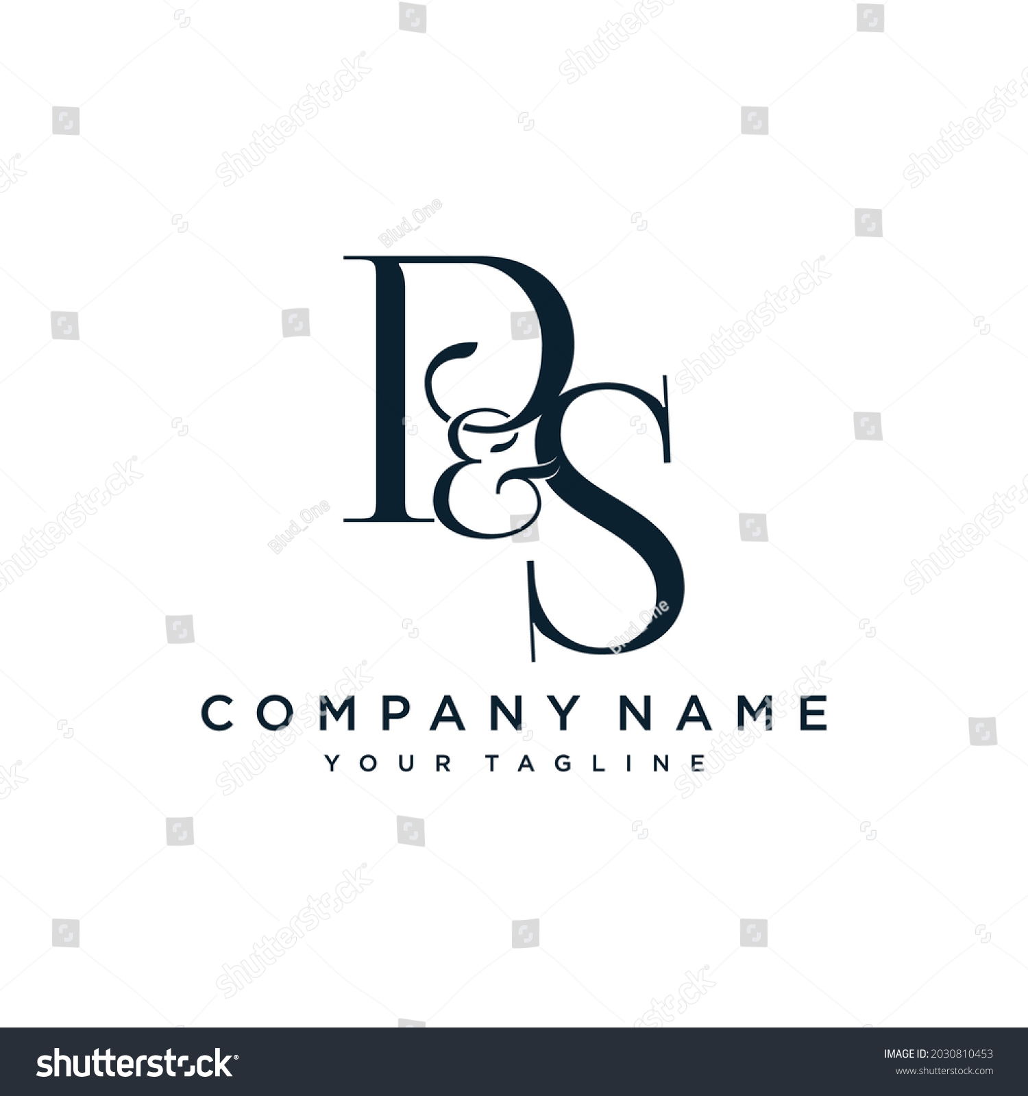 Ps Initial Logo Ampersand Monogram Logo Stock Vector (Royalty Free ...