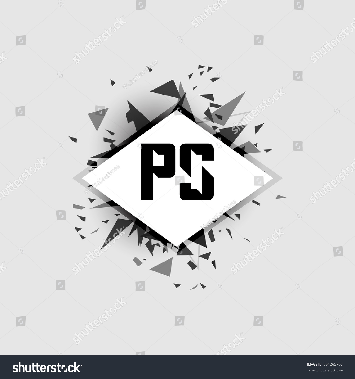 Ps Logo Stock Vector (Royalty Free) 694265707 | Shutterstock