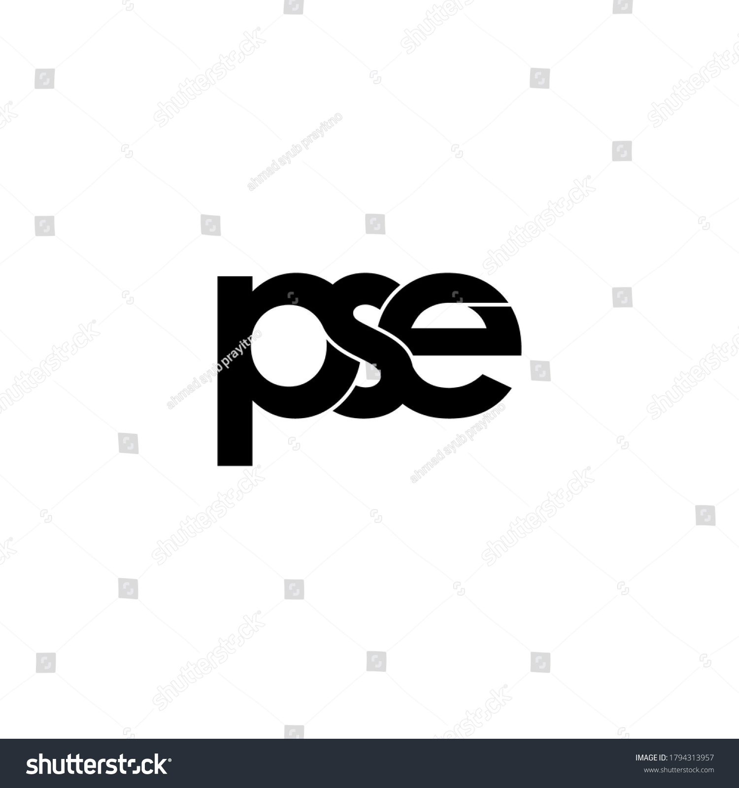 Pse Letter Original Monogram Logo Design: เวกเตอร์สต็อก (ปลอดค่า ...