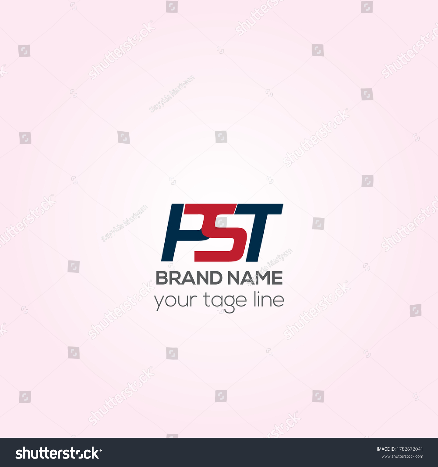 Pst Vector Logo Design Pst Creative Stock Vector (Royalty Free ...