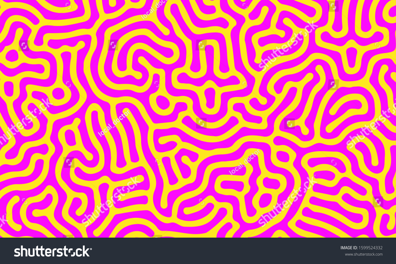 Psychedelic Abstract Background Made By Generative Stock Vector Royalty Free 1599524332