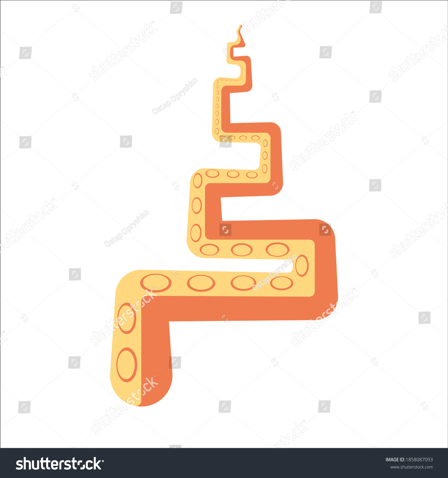 Psychedelic Funny Vector Crazy Monster Snake Stock Vector (Royalty Free ...