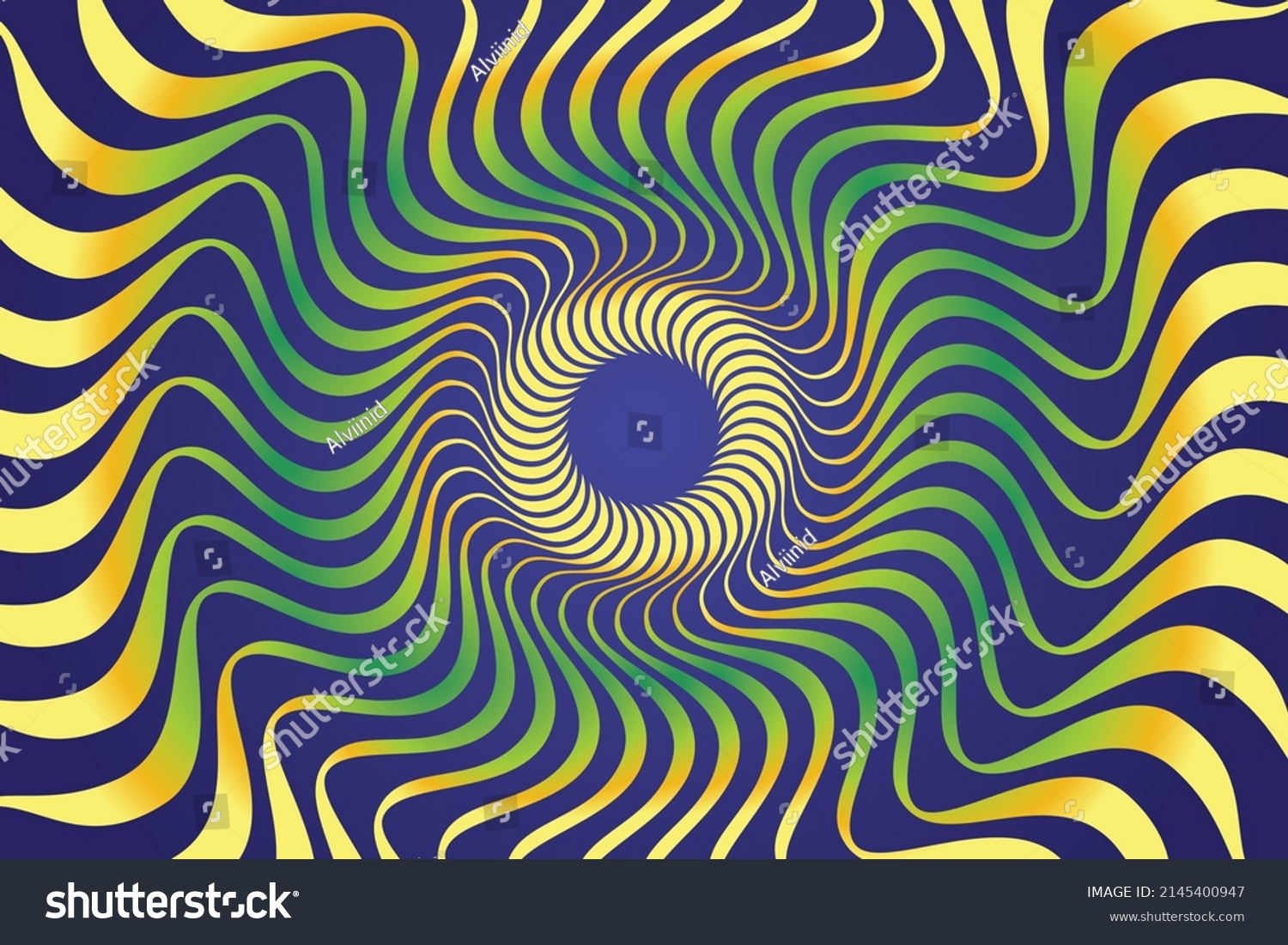 Psychedelic Optical Illusion Background Design Stock Vector (Royalty ...