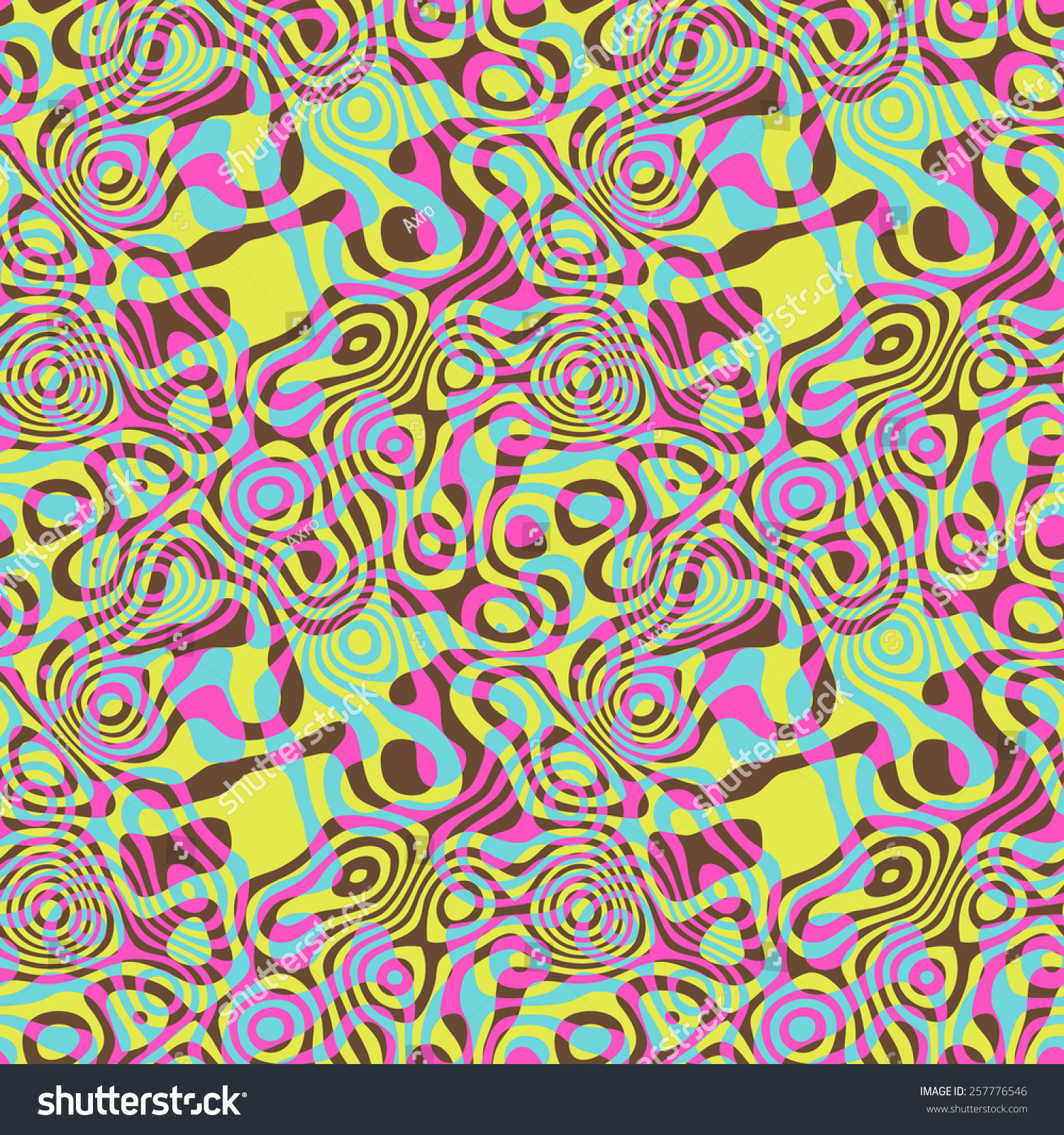 Psychedelic Seamless Acid Background: เวกเตอร์สต็อก (ปลอดค่าลิขสิทธิ์ ...
