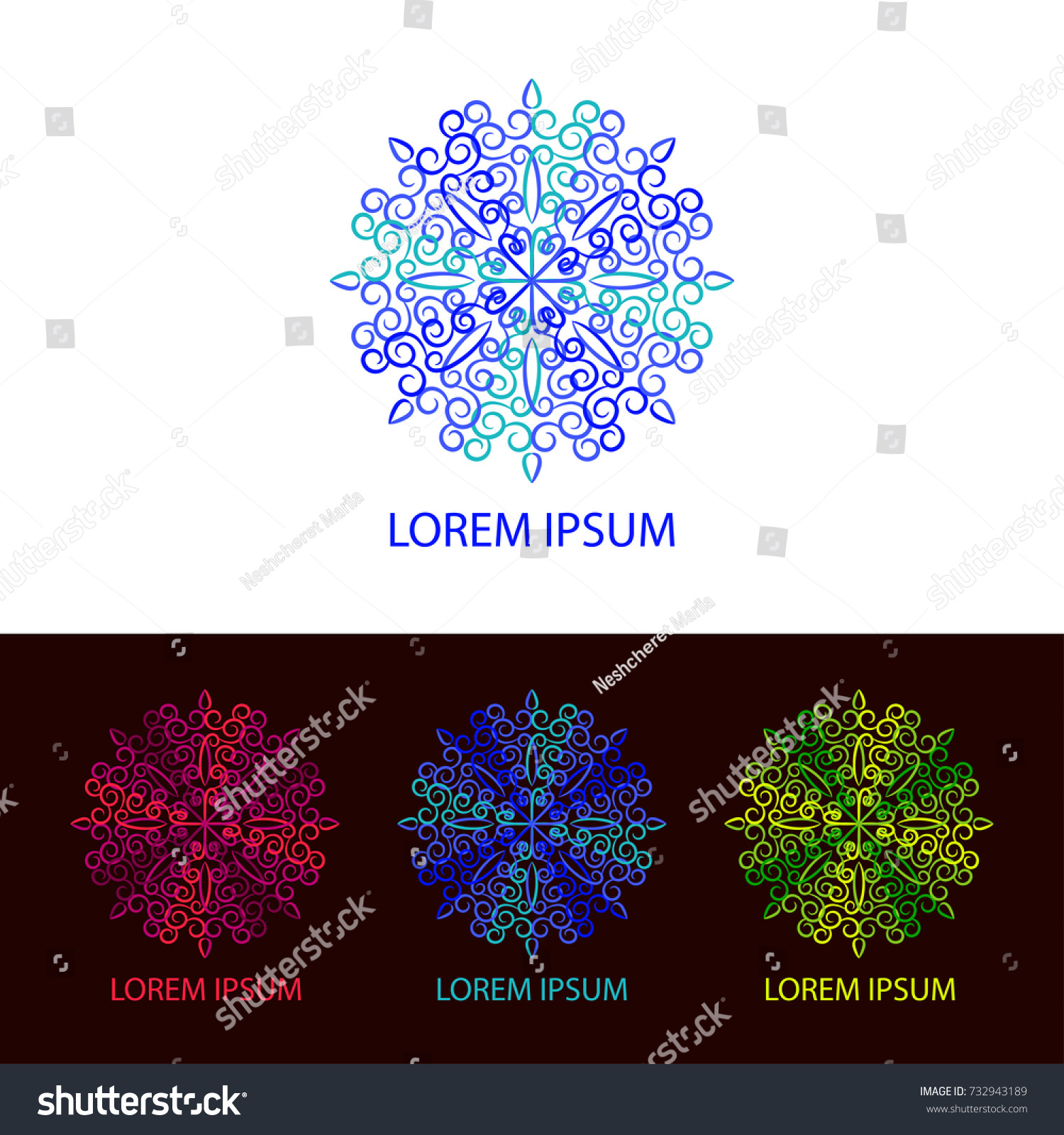 Psychedelic Trans Logo Icon Set Logo Stock Vector (Royalty Free ...