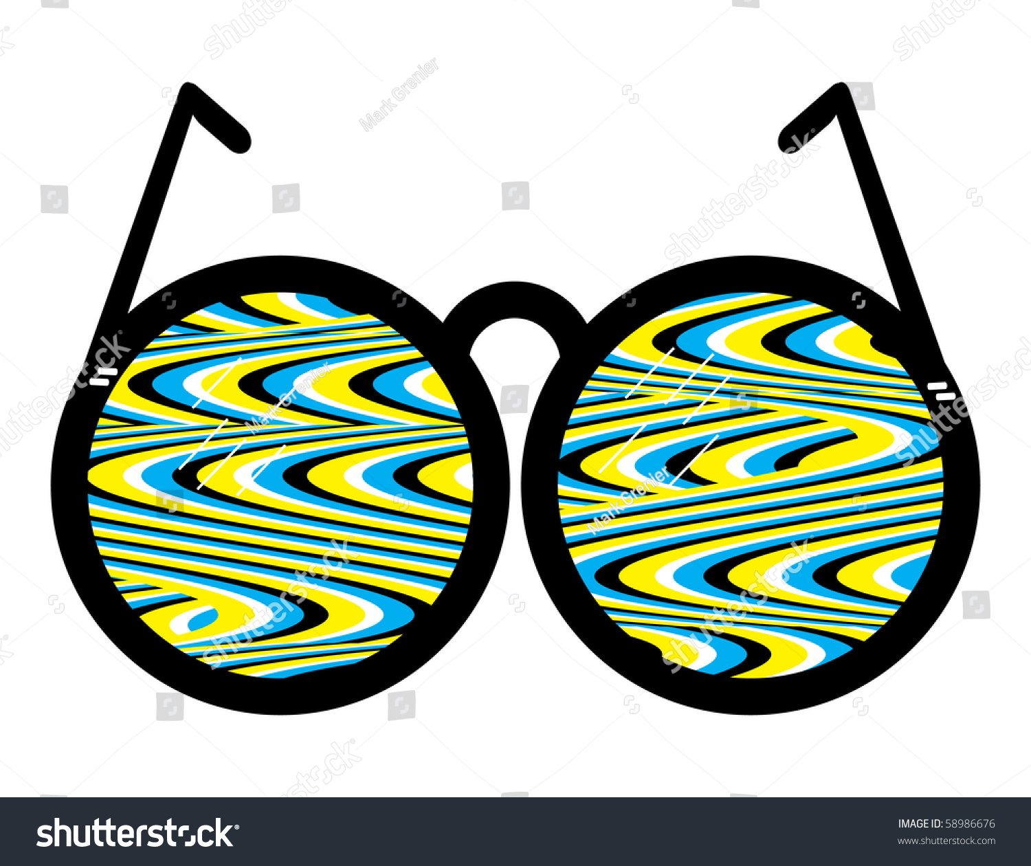 Psychedelic Vision Motion Illusion Stock Vector (Royalty Free) 58986676 ...