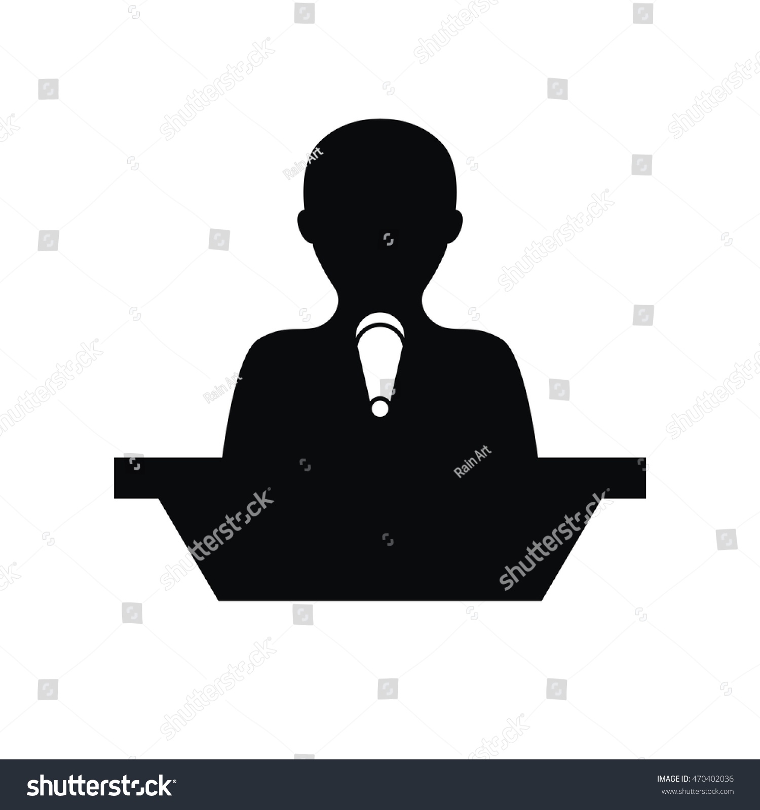 Public Speaking Illustration Vector Stock Vector (Royalty Free ...