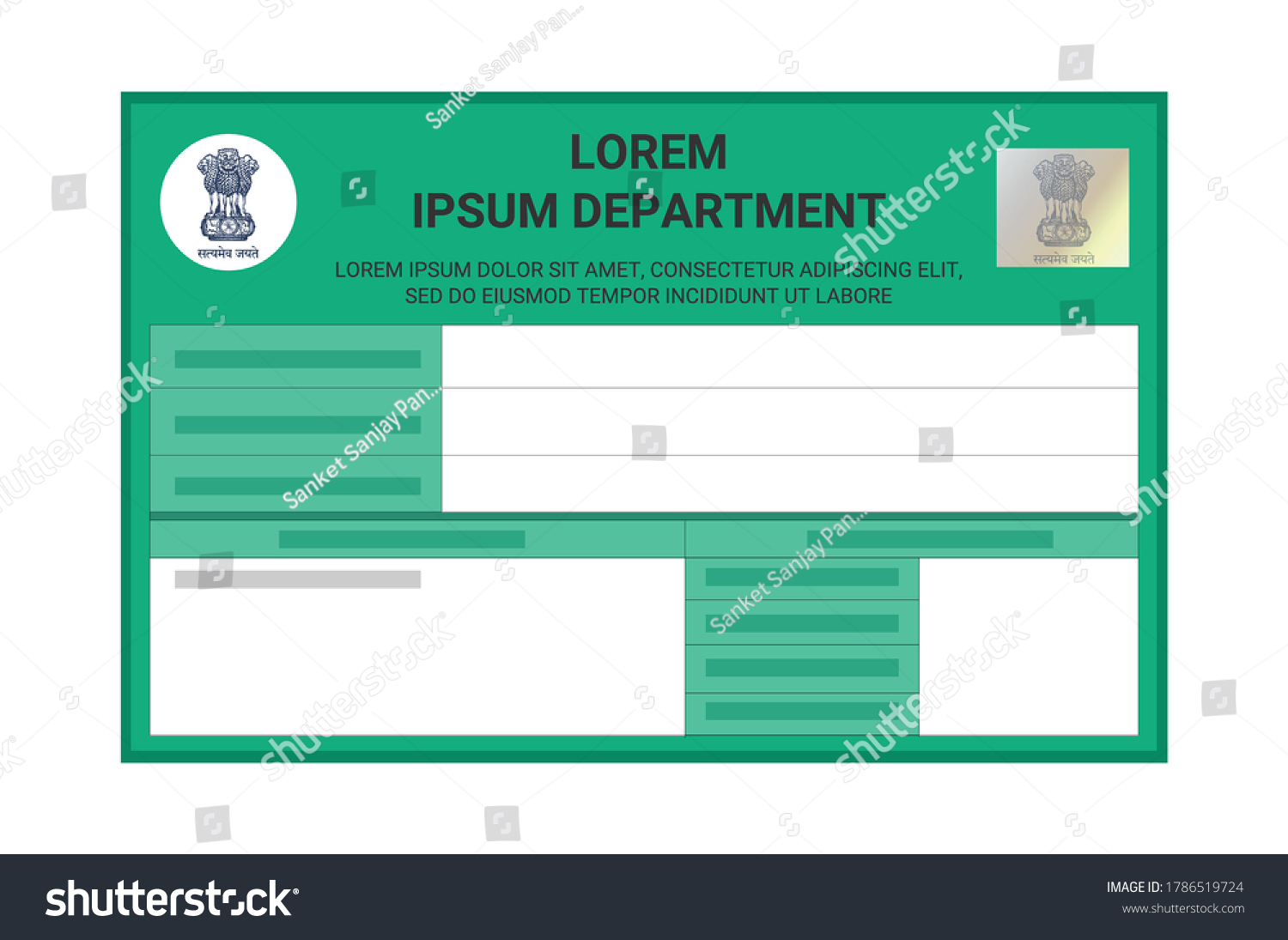 Puc Certificate Document India Stock Vector (Royalty Free) 1786519724 ...