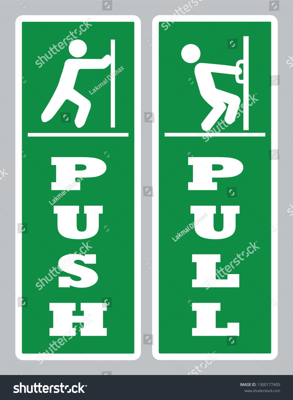 Pull Push Door Signopen Door Board: vetor stock (livre de direitos ...