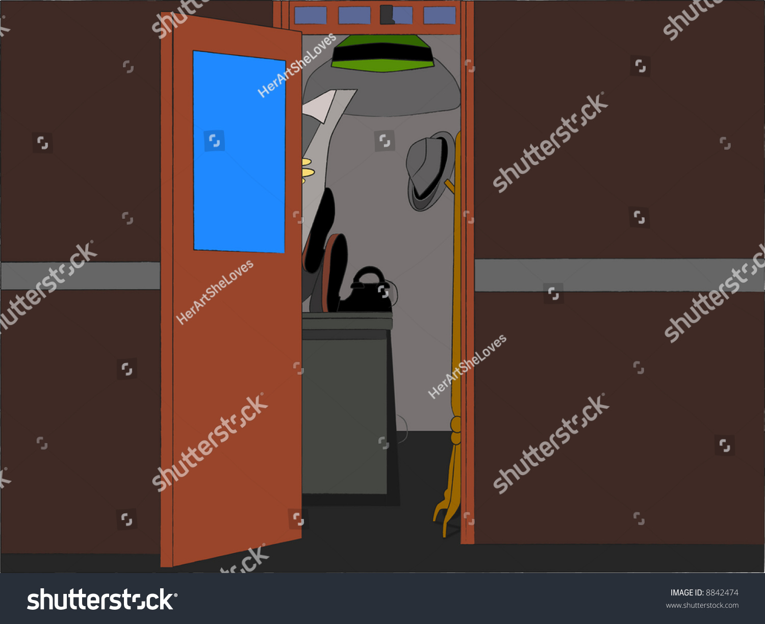 Pulp Fiction Background Scene Stock Vector (Royalty Free) 8842474