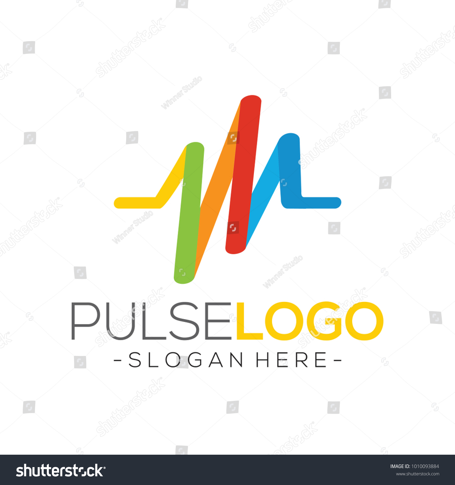 Pulse Health Logo Vector Stock Vector (Royalty Free) 1010093884 ...