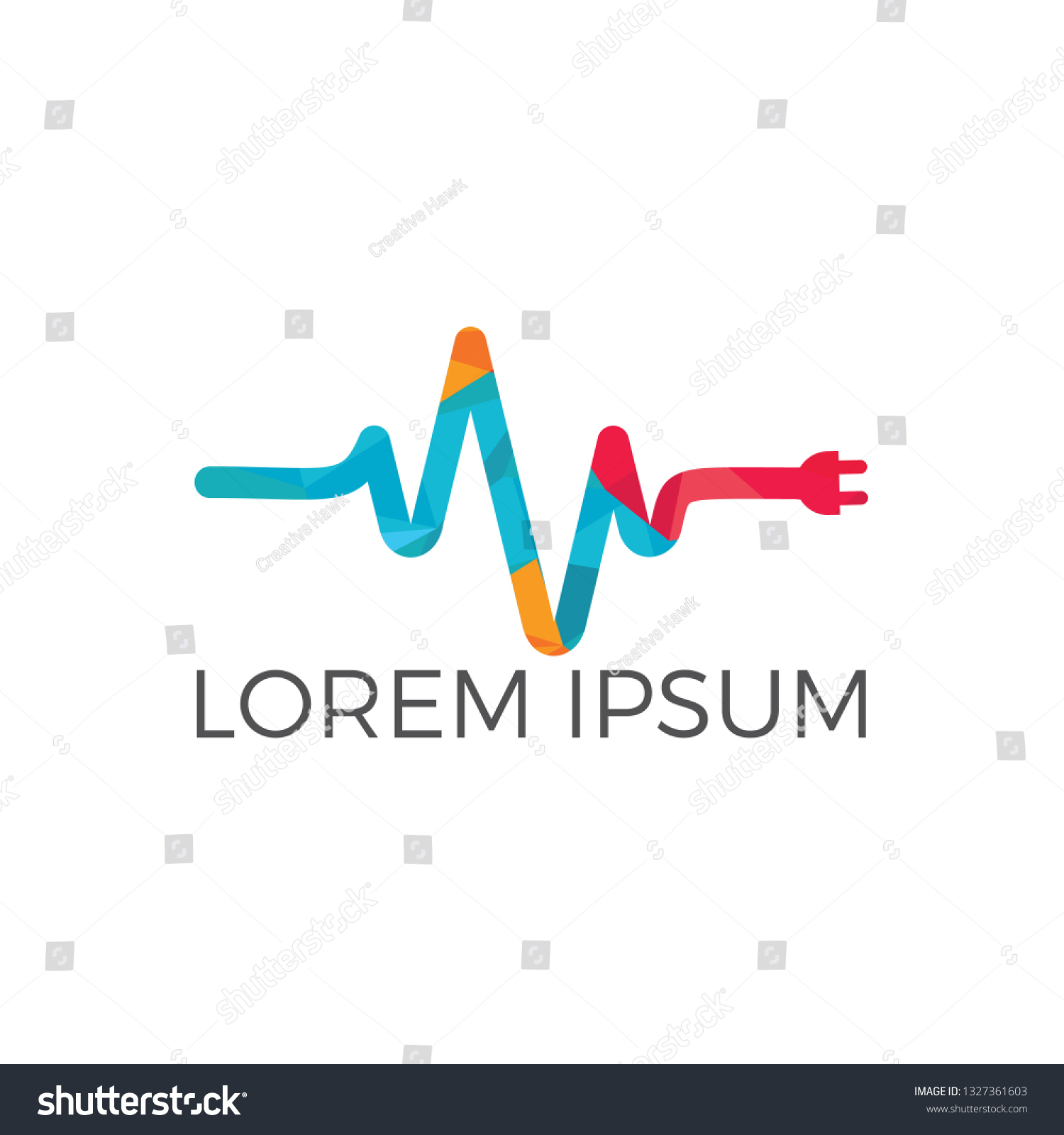 Pulse Electrical Logo Design Electrical Logo Stock Vector (Royalty Free ...
