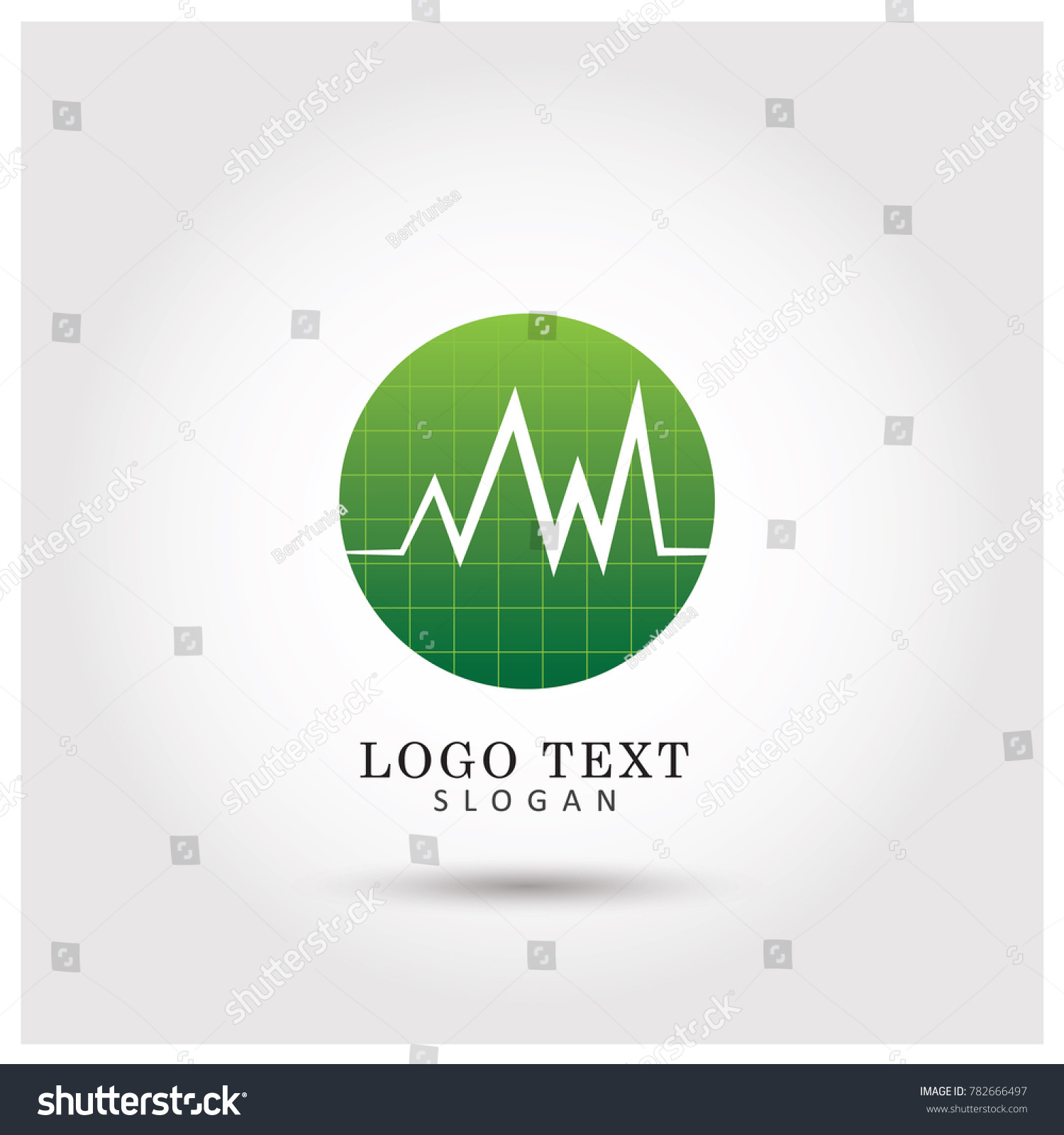 Pulse Symbol Icon Logo Vector Template Stock Vector (Royalty Free ...