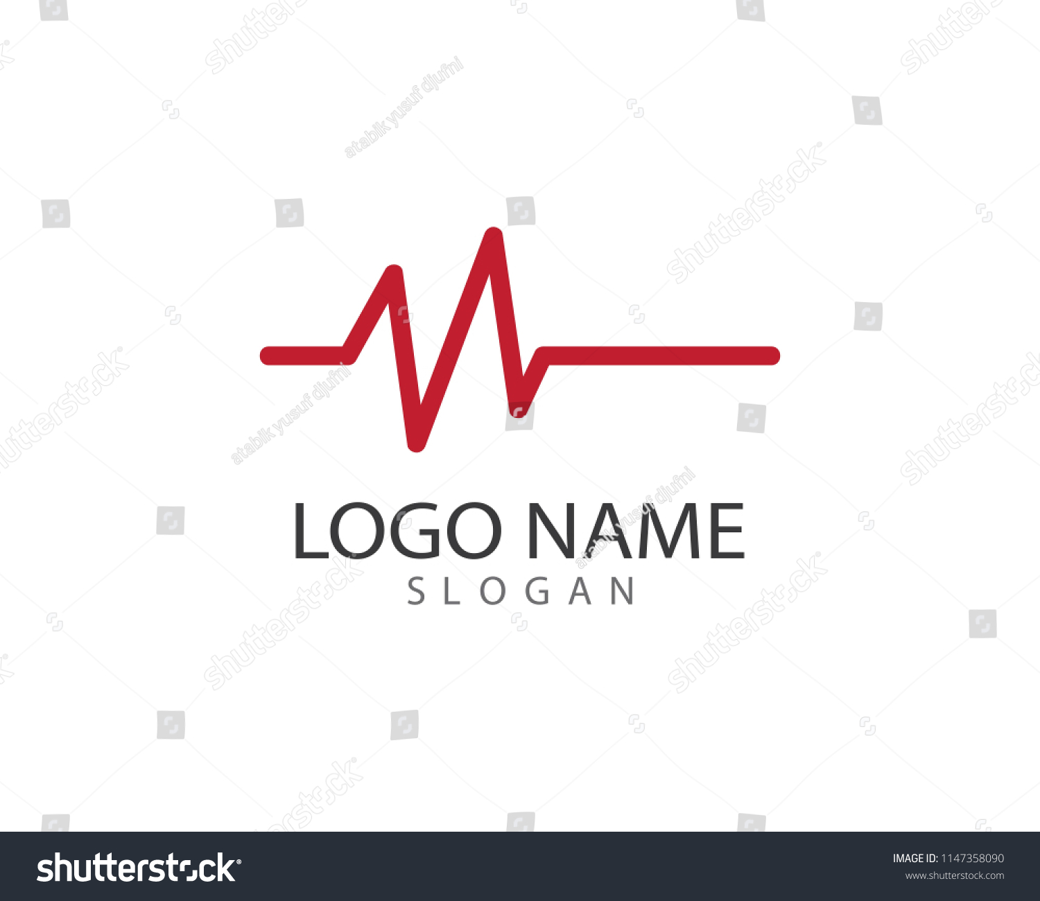 Pulse Symbol Illustration Stock Vector (Royalty Free) 1147358090 ...