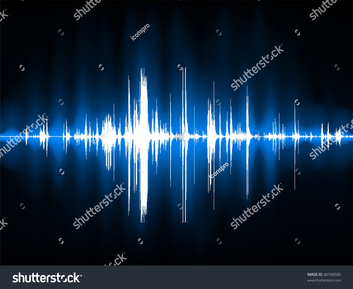 Pulse Wave Background Original Vector Illustration Stock Vector ...