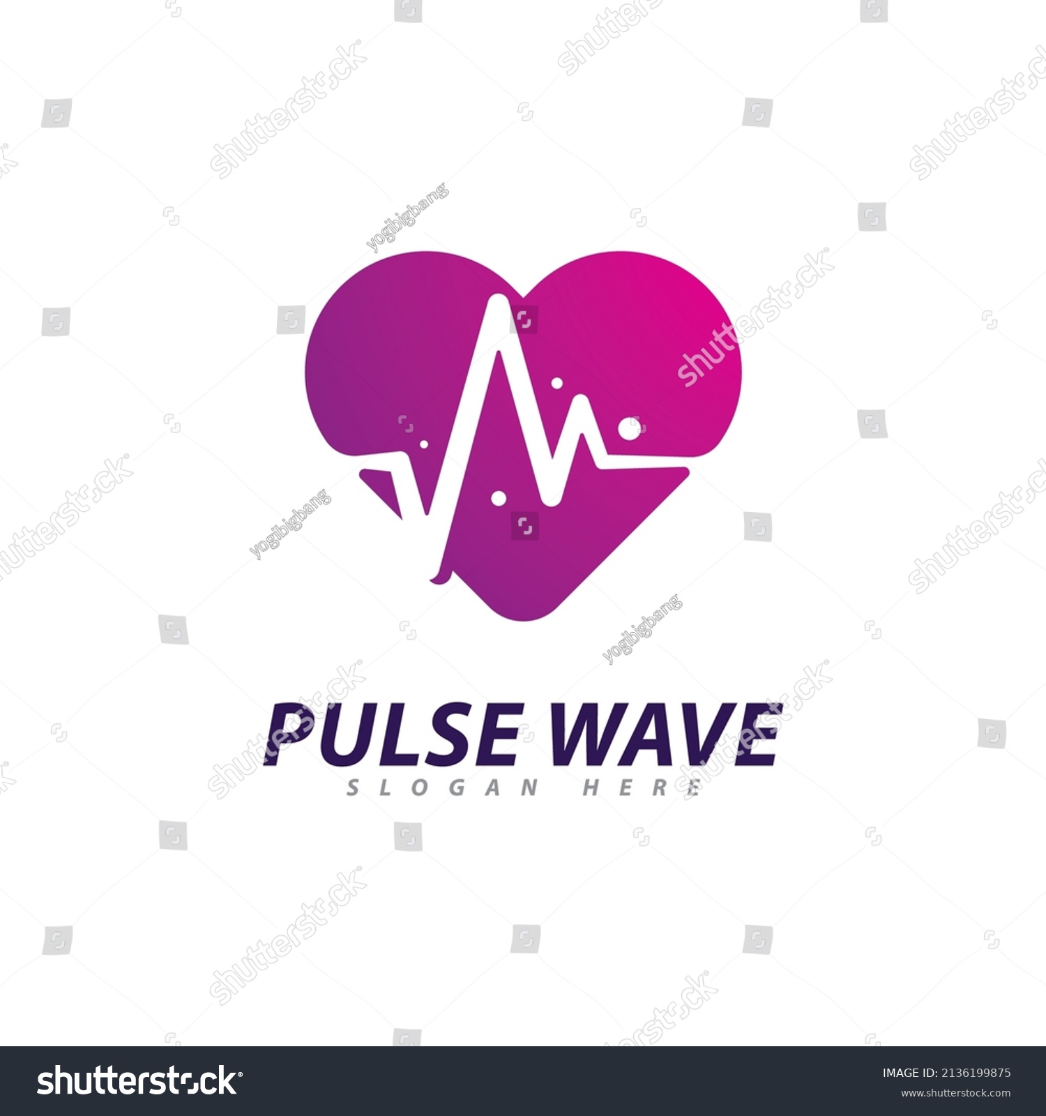 Pulse Wave Logo Vector Creative Sound Stock Vector (Royalty Free ...