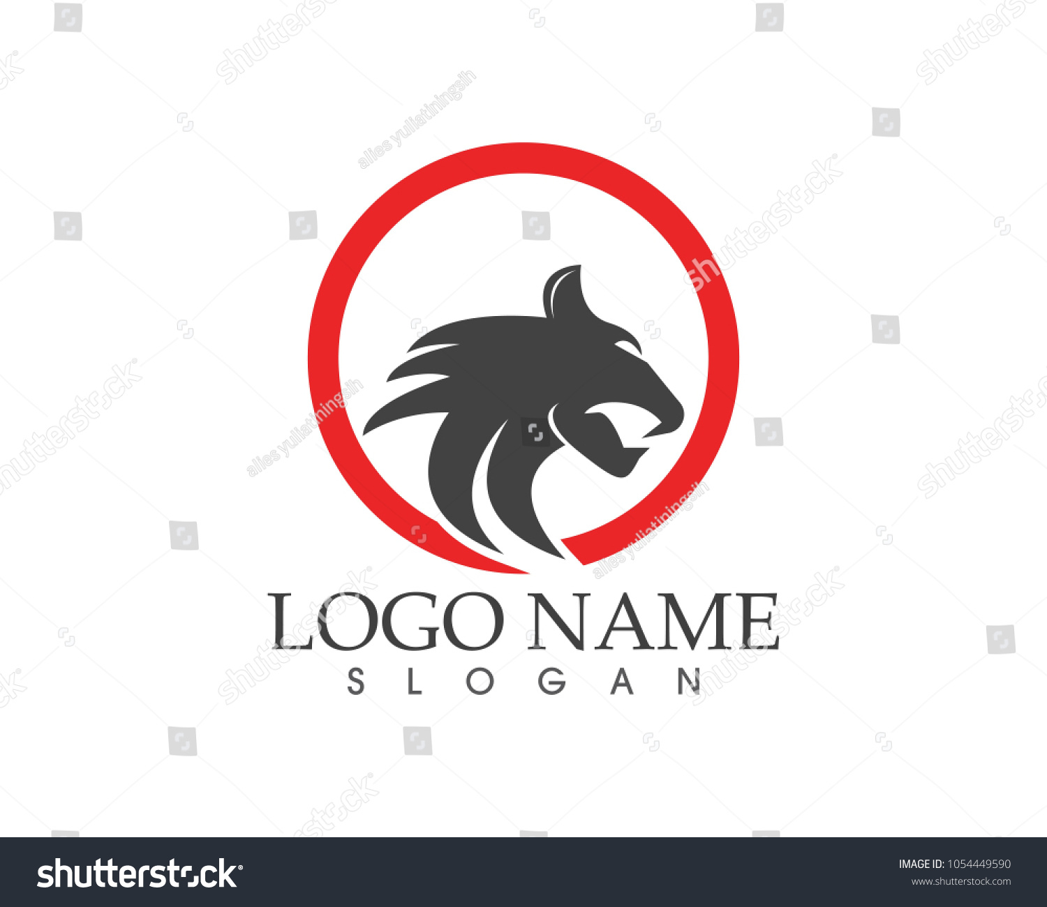 Puma Head Logo Design Vector Illustration Stock Vector (Royalty Free ...