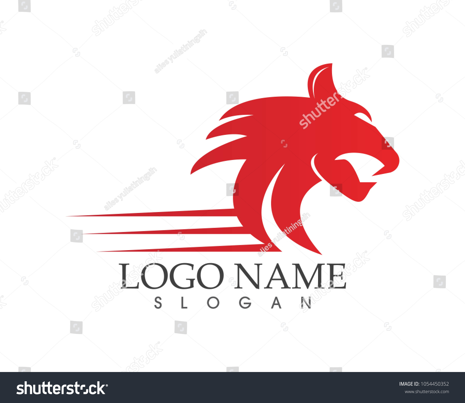 Puma Head Logo Design Vector Illustration Stock Vector (Royalty Free ...