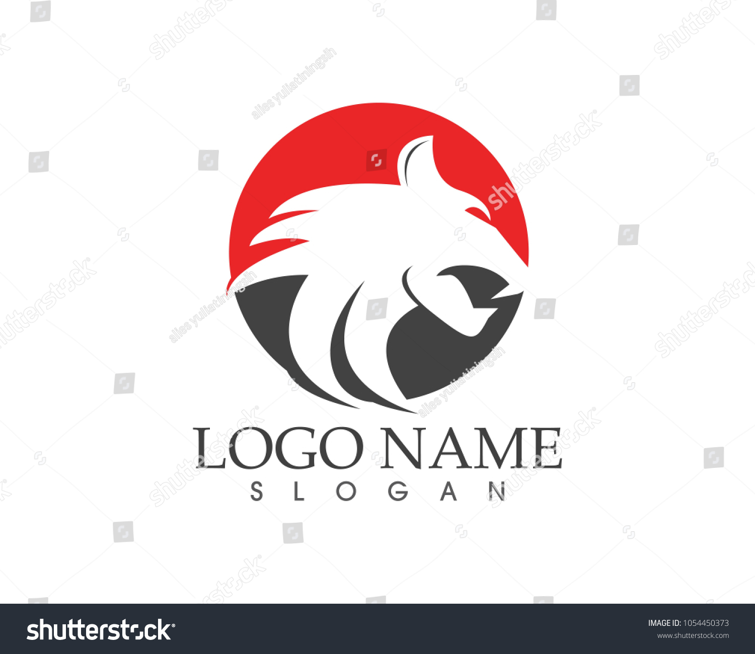 Puma Head Logo Design Vector Illustration Stock Vector (Royalty Free ...