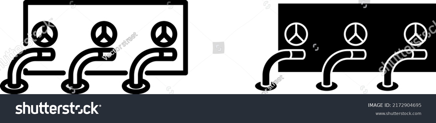 Pump Station Icon Vector Illustration Stock Vector (Royalty Free ...