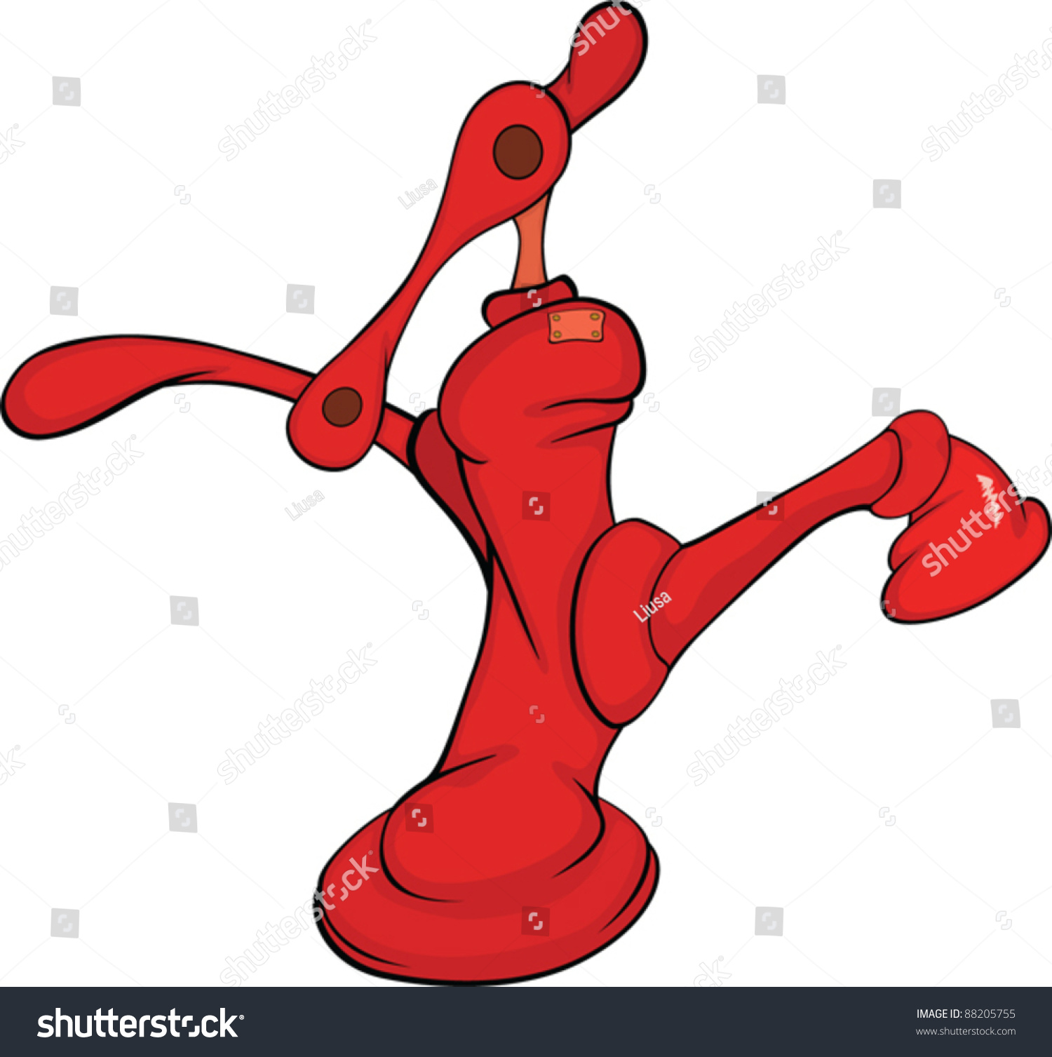 Pumping Stationfire Hydrant Cartoon Stock Vector (Royalty Free ...