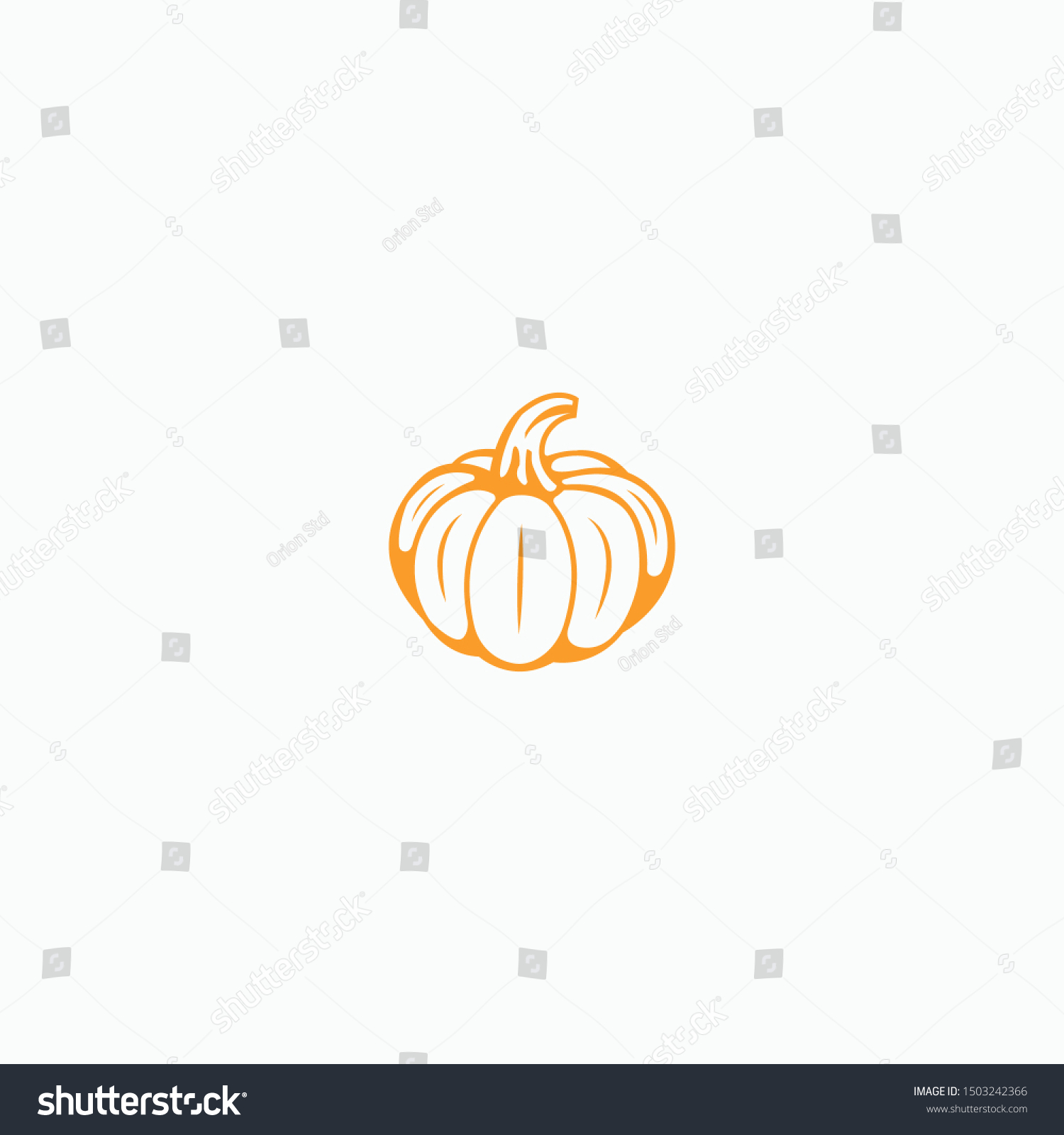 Pumpkin Logo Icon Design Template Vector Stock Vector (Royalty Free ...