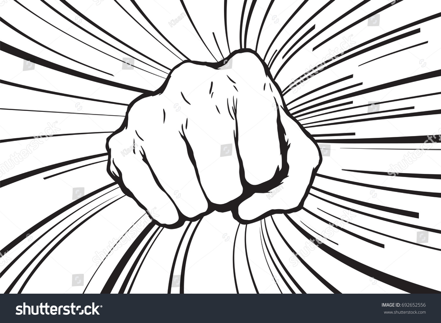 Punching Fist Hand Vector: เวกเตอร์สต็อก (ปลอดค่าลิขสิทธิ์) 692652556 ...