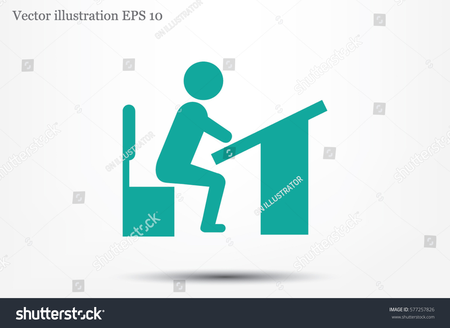 Pupil Icon Vector Illustration Stock Vector (Royalty Free) 577257826 ...