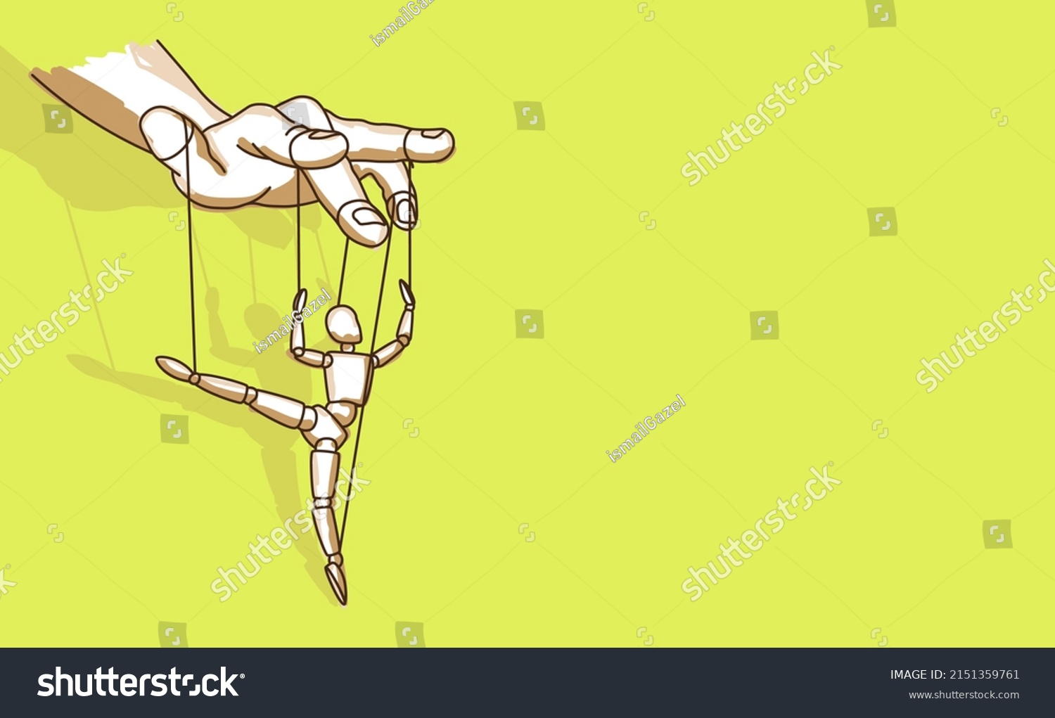 Puppet Vector Management Theatre Concept Stock Vector (Royalty Free ...