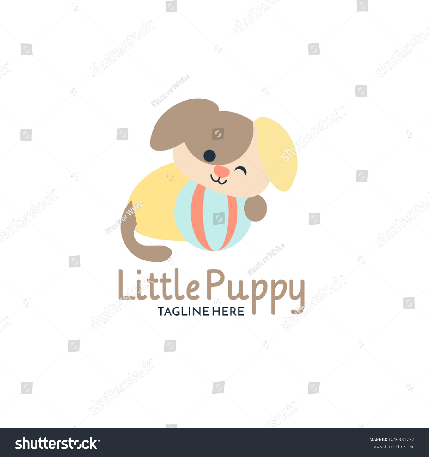 Puppy Logo Design Stock Vector (Royalty Free) 1049381777 | Shutterstock