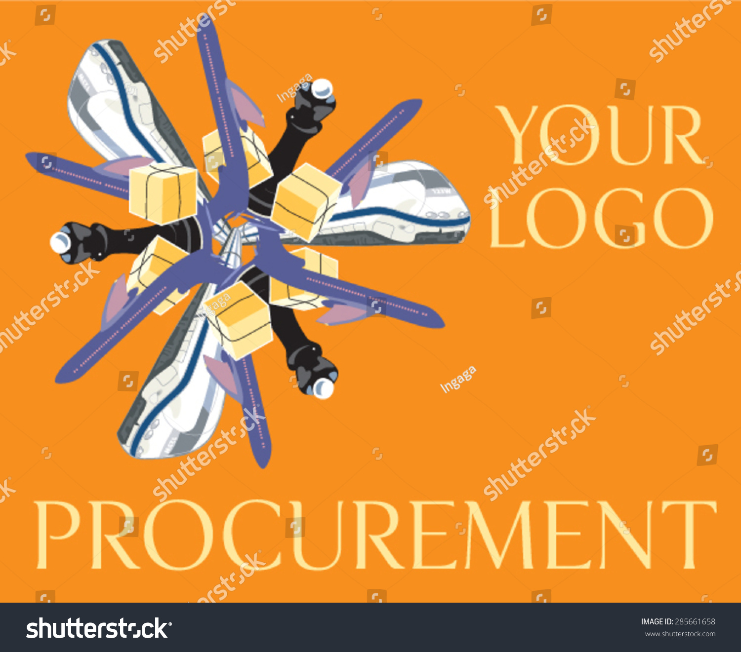 Purchase Maintenance Procurement Services Concept Vector Stock Vector ...