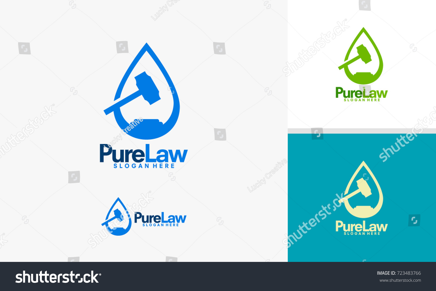 Pure Law Logo Designs Vector Stock Vector (Royalty Free) 723483766 ...