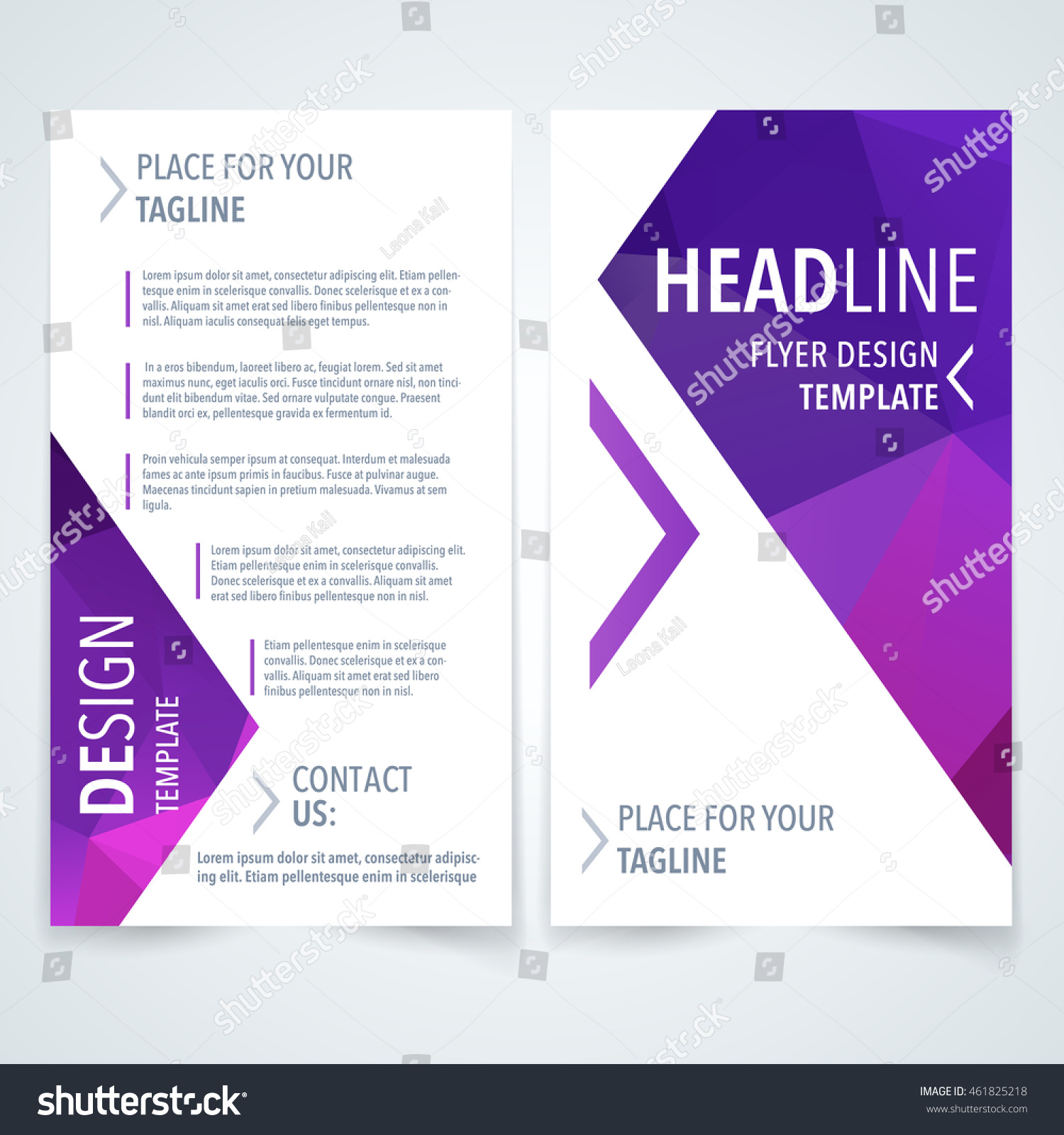 Purple Background Abstract Flyer White Vector Stock Vector (Royalty ...