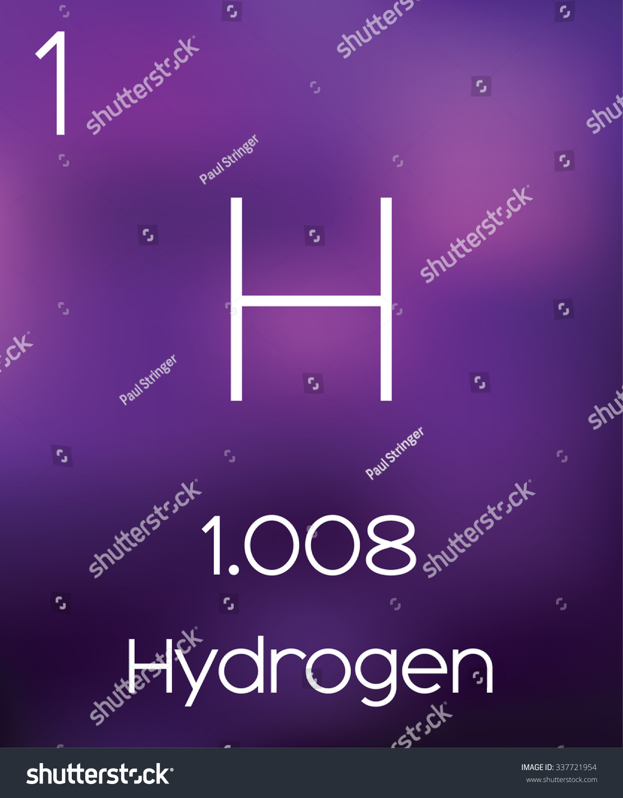 Purple Background Element Hydrogen Stock Vector (Royalty Free) 337721954