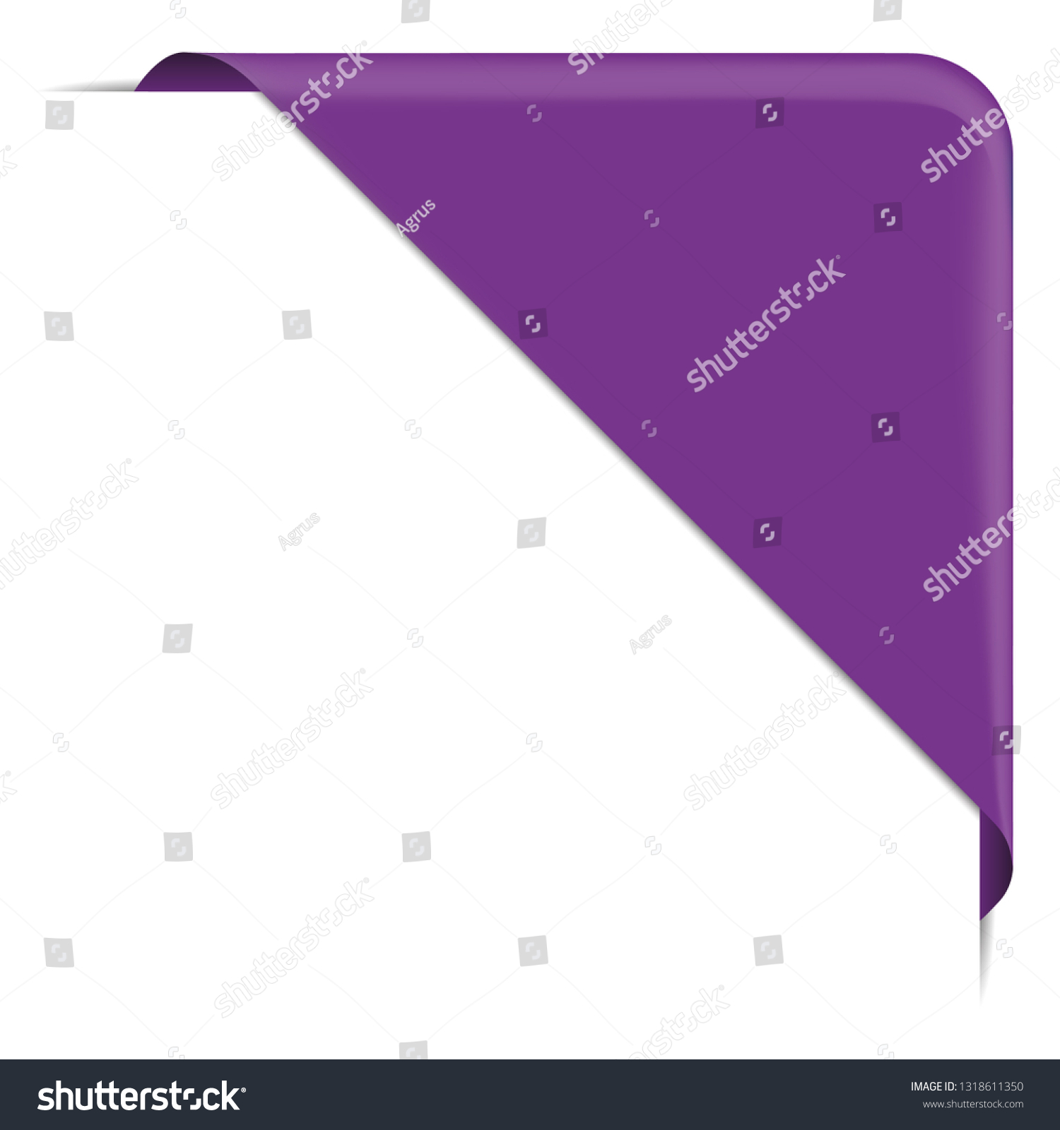 Purple Corner Banner Stock Vector (Royalty Free) 1318611350 | Shutterstock