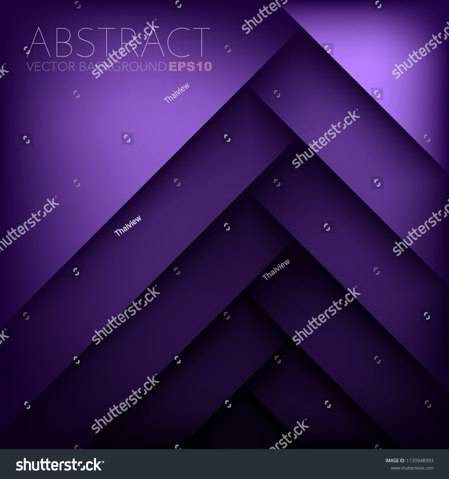 Purple Layer Vector Background Overlap Space Stock Vector (Royalty Free ...
