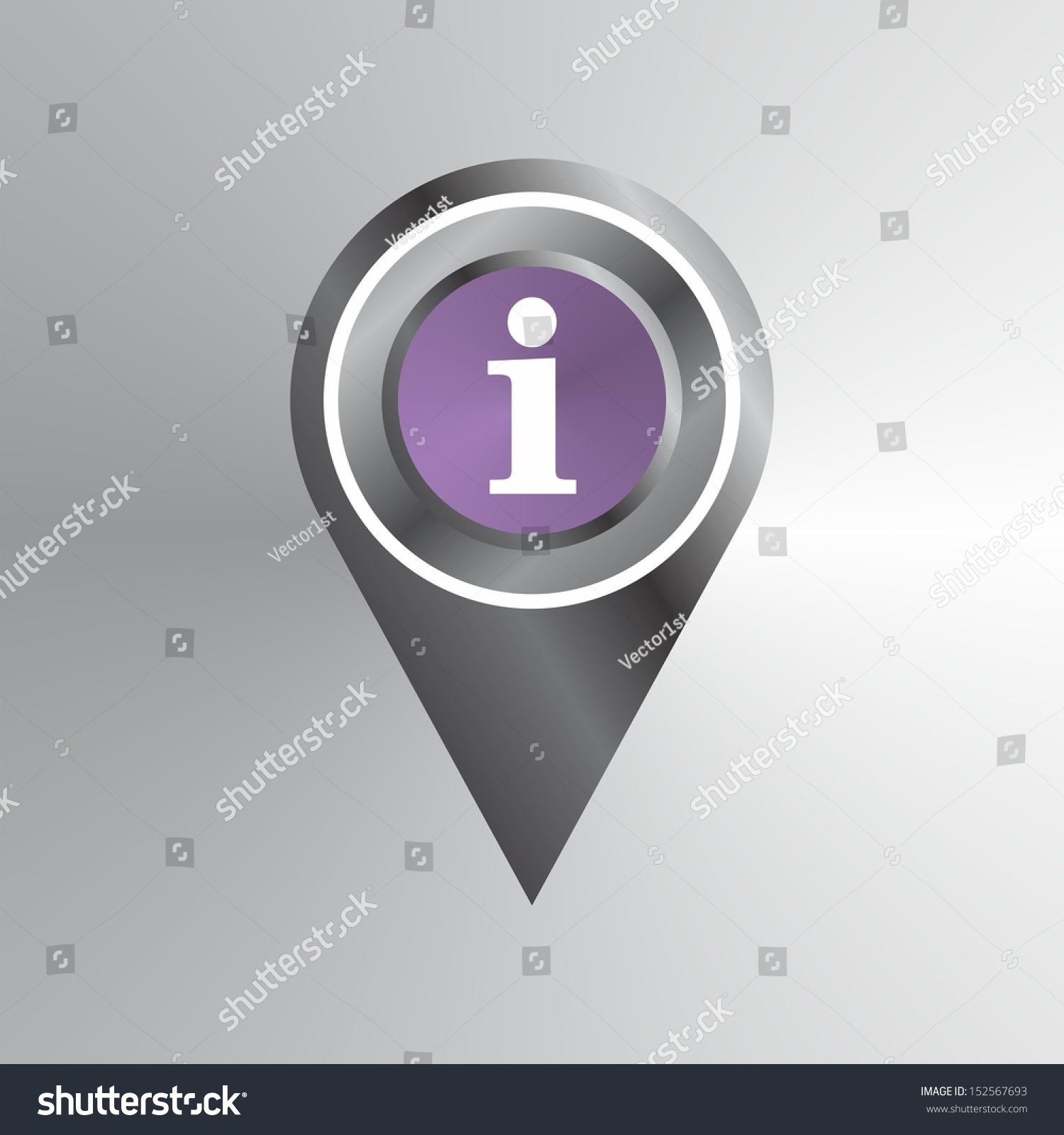 Purple Map Info Marker Sign Stock Vector (Royalty Free) 152567693 ...