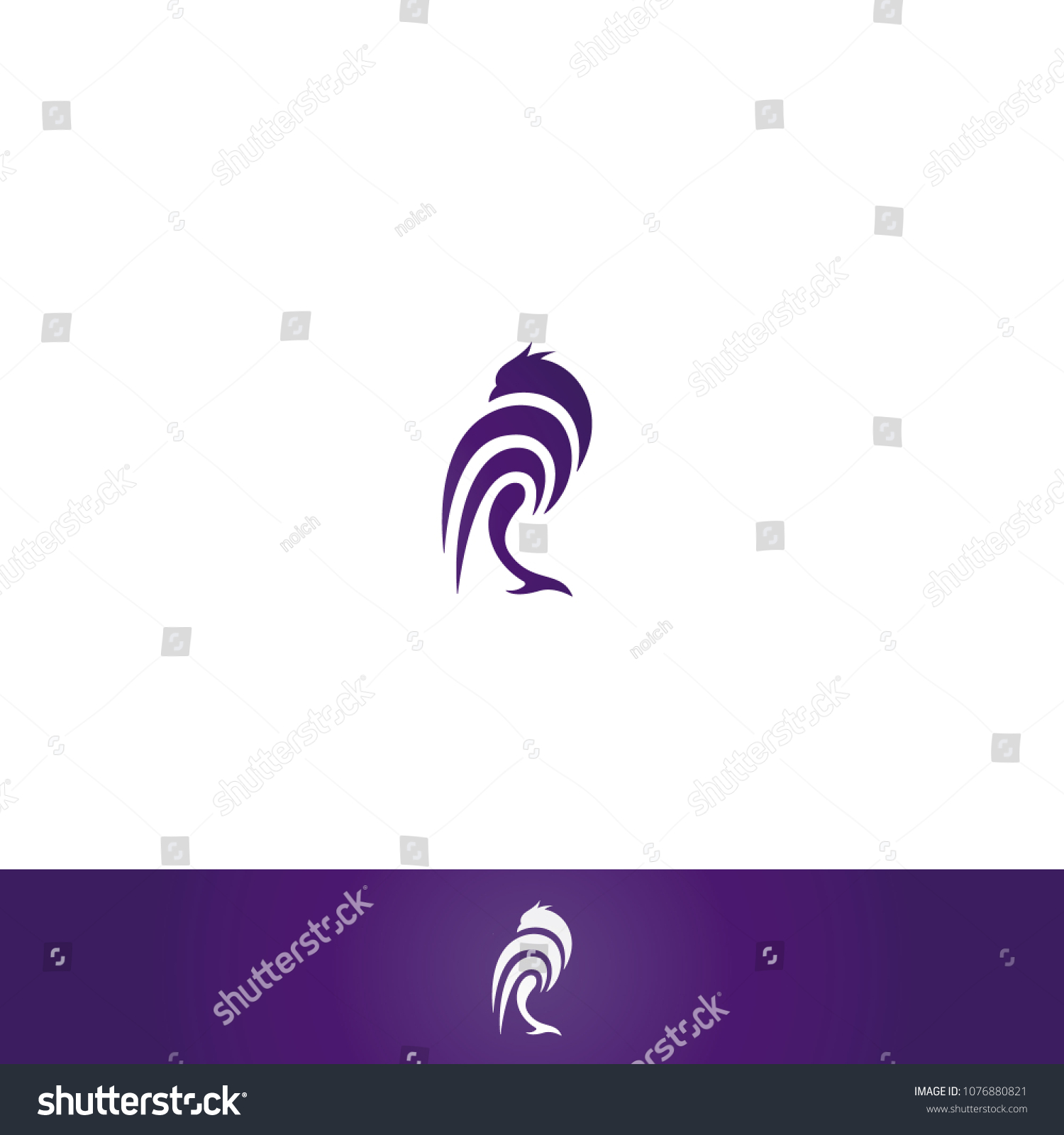 Purple Phoenix Logo Stock Vector (Royalty Free) 1076880821 | Shutterstock