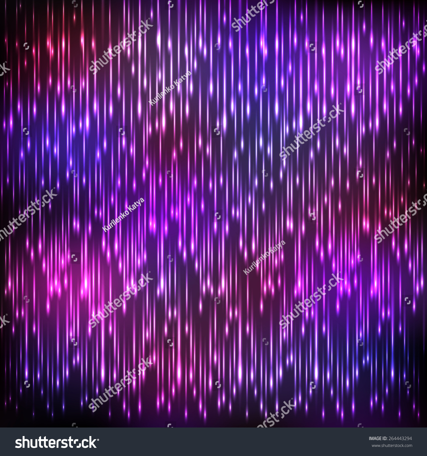 Purple Shining Neon Vector Rain Drops: vector de stock (libre de ...